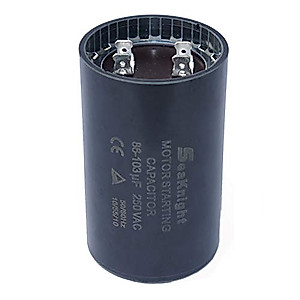 BlueNatHxRPR 86-103 MFD (uF) Motor Start Capacitor Compatible for Franklin Control Box 2801074915, CRC 2824085015 3/4 and 1 HP Well Pump and Others