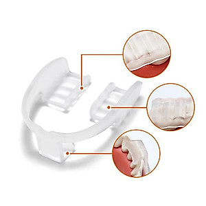 Ellylian Bite Guard for Teeth Clenching Nighttime Mouth Guard Kids Sleep Teeth Guards for Upper and Lower Jaw Night Grinding Teeth Guard Comfortable Transparent Dental Guards