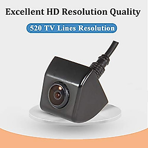 RED WOLF Backup Camera for Car Truck SUV Pickup Trailer Tailgate Handle Flush Mount Metal HD Reverse Rear View W/Parking Line