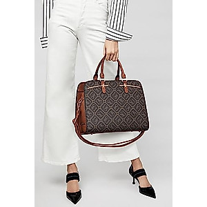 Women Handbag Wallet Tote Shoulder Hobo Bag Top Handle Satchel Purse Set 2pcs with 3 Compartments