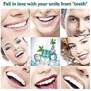 2PCS Toothpaste Whitening Foam, 60ml Baking Soda Toothpaste, Ultra-fine Mousse Foam, Snow Teeth foaming Whitening, Travel Friendly, Easy to Use