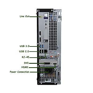 Dell Optiplex 3060 SFF Computer Desktop PC, Intel Core i5-8th Gen Processor, 16GB DDR4 Ram, 256GB NVMe Solid State Drive, HDMI, Nvidia GeForce GT 1030 2GB DDR5, WiFi & Bluetooth, Windows 10 (Renewed)