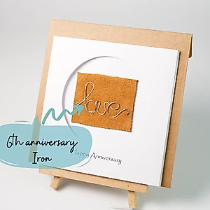 Camellia Bees Steel Iron Anniversary Card For Her Him, Handmade Steel Iron Wire Love Card for Couple, Wife, Husband on Valentines day, 6th wedding anniversary (06th)