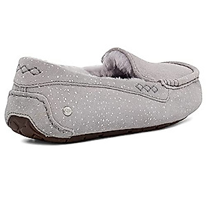 UGG Women's Ansley Metallic Spots Slipper, Pencil Lead, 5