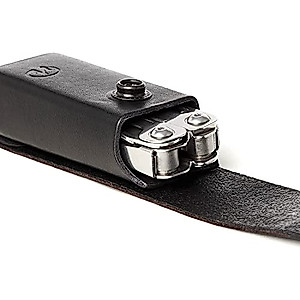 LEATHERMAN, Premium Leather Sheath for Multitools, Fits Skeletool, Crunch & Charge - Black