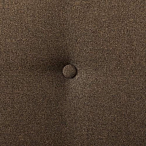 Modern Upholstered Fabric Folding Futon Sofa Bed for Compact Living Space, Apartment, Dorm, Convertible Sleeper Sofa Couch Home Recliner Lounge with Armrest, Square Wooden Legs and Center Leg (Brown)