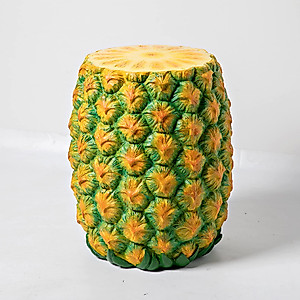VINGVO Simulated Food Stool, Food Shoe Changing Stool Space Saving Comfortable Lightweight for Home (Pineapple Pattern)