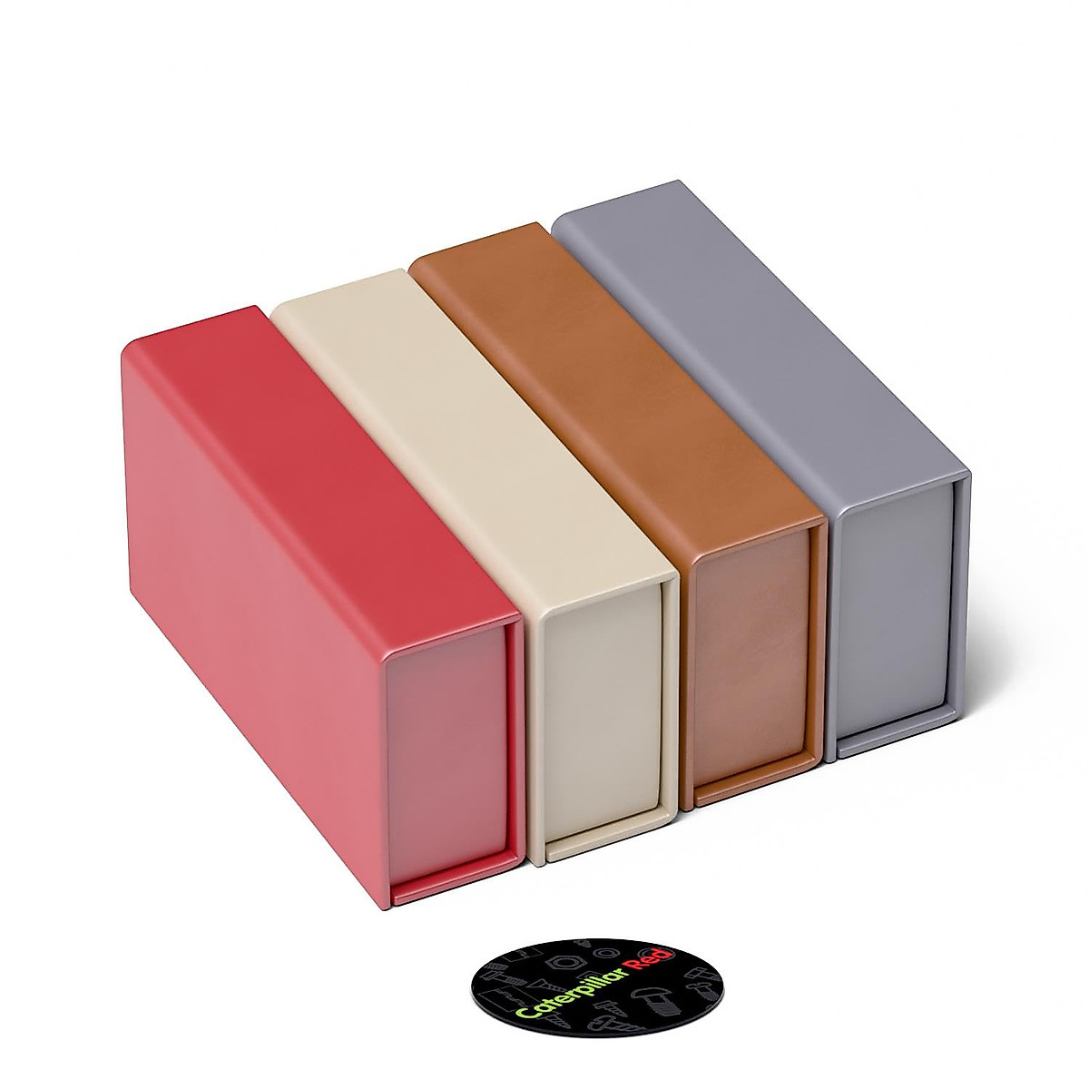 4X Magnetic USB Presentation Gift Boxes, Cream/Red/Grey/Orange Colours, Flash Drives, Removable Drives, 4, Wedding USB Box