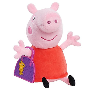 PEPPA PIG Family Small Plush Stuffed Animals 4-Piece Set, Mummy Pig, Daddy Pig, and George, Kids Toys for Ages 2 Up, Amazon Exclusive by Just Play