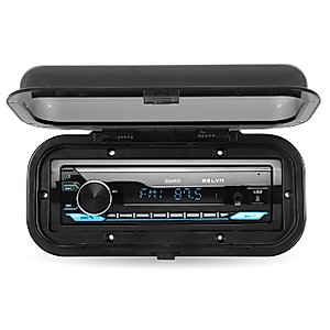 Belva BMRC1B Flip-Up Black Water-Resistant Marine Radio Cover/Radio Splash Guard