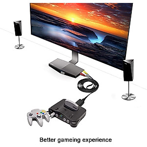 Aokin N64 AV Cable, Audio Video AV Cable Cord for Nintendo 64 N64, Super Nintendo SNES, Gamecube GC, 1.8M/6FT