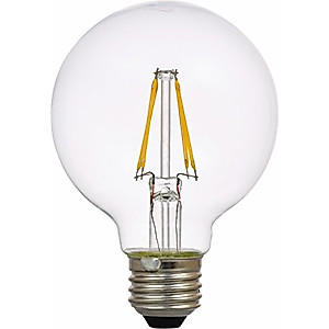 LEDVANCE 74333 Sylvania Ultra LED G25 Filament Light Bulb-Dimmable-40W Equivalent 2700K-Medium Base, Dimmable Soft White-(2700K)