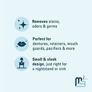 Denture Bath Case and Retainer Case | FSA HSA Approved | Denture Cleaner Cup for Invisalign Retainers Mouthguards and Dentures Cleaner Kit with Strainer Spill-Free Portable Retainer Cleaner Case