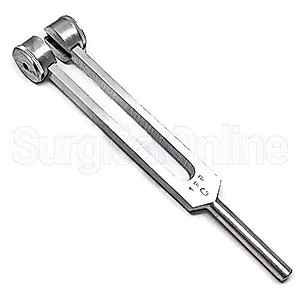 SURGICAL ONLINE Medical-Grade C128 Hz Tuning Fork - Fixed Weights, Non-Magnetic, Lightweight, Portable, Corrosion Resistant, Extra Long Handle