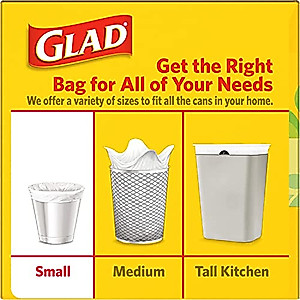 GLAD Small Trash Bags - 4 Gallon Trash Bag for Waste Basket, Gain Original Scent with Febreze Freshness- 26 Count (Pack of 6)