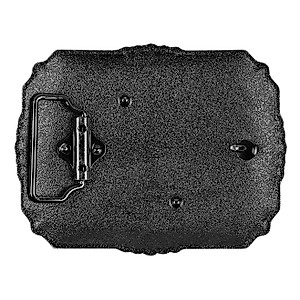 Moranse Religion Cross Cowboy And Horse Design Belt Buckles (Square Silver)