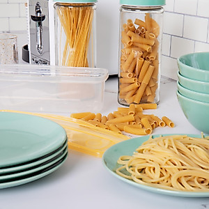 Maison Sucasa Microwave Pasta Cooker with Strainer, Pasta Cooker with Lid, Noodle, Microwave, Yellow