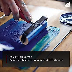 Speedball Deluxe Soft Rubber Brayer, 4-Inch