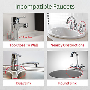 Kitchen Sink Splash Guard 5° Sloped, Silicone Draining Mat for Kitchen Sink, Faucet Mat For Kitchen Sink, Silicone Sink Splash Guard From Luxury Lineup