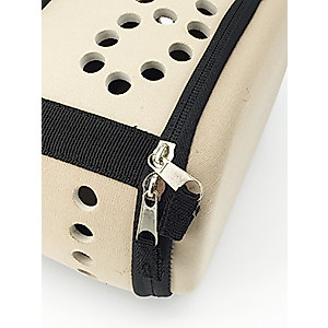 Portable Mini Poodle Puppy Carrier Hamster Cage - Cute Travel Carrier Hard-Sided Cage for Small Animal Puppy Kitty Hedgehog (Beige)