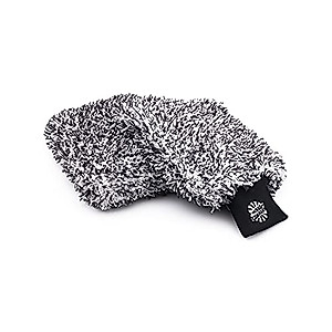 The Rag Company - The Cyclone Ultra Wash Mitt + Cyclone Ultra 6x8 Wash Pad Combo Pack - Microfiber Blend, Twist Loop Interior Liner Ideal for Foam, Soap + Bucket, & Rinseless Washing Methods