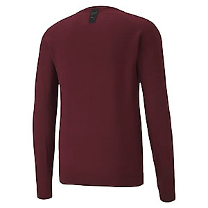 PUMA Mens Porsche Design Evoknit V-Neck Sweater Casual - Red - Size M