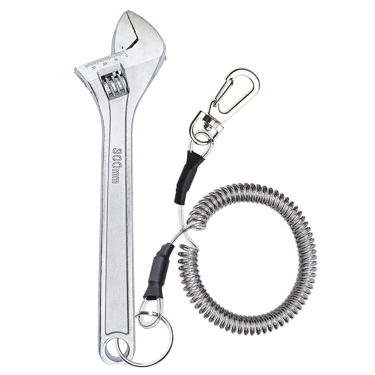 Mini Skater Fishing Coil Lanyard Fishing Tool Retractable Plastic Safe Rope Wire for Securing Fishing Pliers, Kayak, Surfing, Boating and Wading,1Pcs (Spiral Length:6 inch)