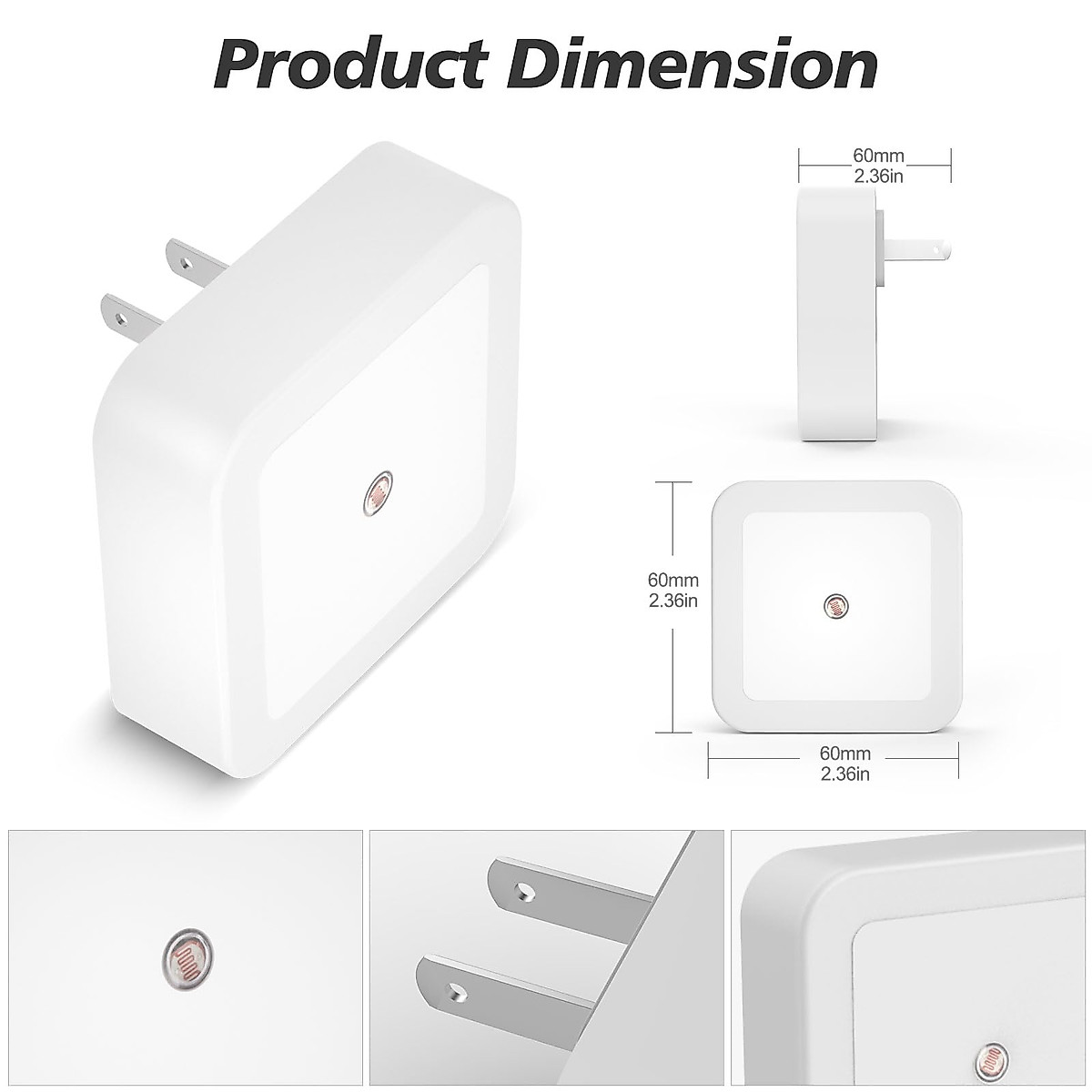 Sujeet Night Light, Night Lights Plug into Wall [4 Pack], Nightlight Led Night Light for Adults, Plug in Night Light for Adults Bedroom Cool White