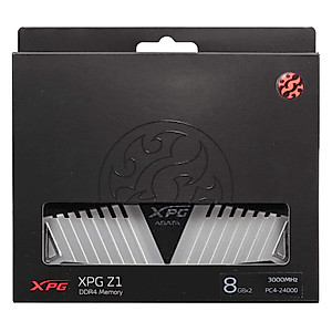 XPG Z1 DDR4 3200MHz (PC4 25600) 32GB (2x16GB) CL16-20-20 288-Pin Memory Modules Kit, Silver (AX4U3200716G16A-DSZ1)