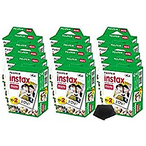 Fujifilm Instax Mini Instant Film (15 Twin Packs, 300 Total Pictures) for Instax Cameras