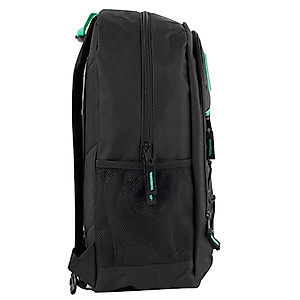 Summit Ridge 18 Inch Multi Pocket Carry On Travel Backpack for School Kids, Hiking, Work with Side Pockets (Black)