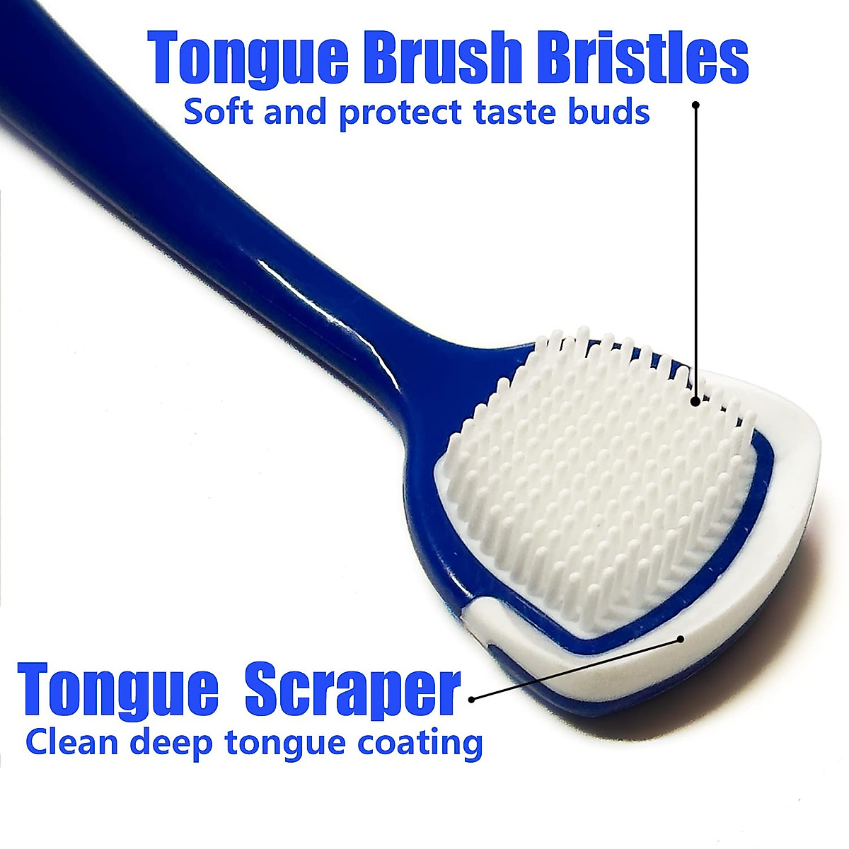 Tongue Cleaner, Tongue Brush, Tongue Scraper, Tongue Cleanser, Tongue Scraper Brush, Tongue Scraper Cleaner, Tongue Brushes, Helps Fight Bad Breath, 4 Tongue Scrapers, 4 Pack