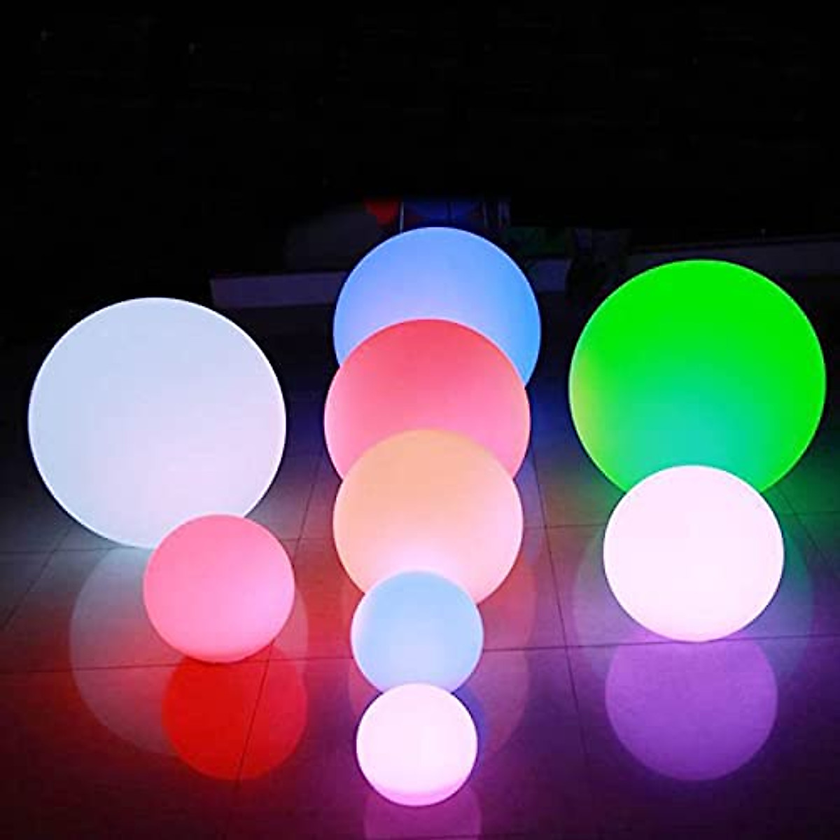 Light Ball LED Garden Swimming Pool Floating Light Light Landscape Aquarium Accessories Coloring Book Animals Children (White, One Size)