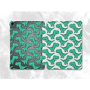 Kawaii Dino Kid T-rex Cute case Compatible with iPad Mini Air Pro 7.9 8.3 9.7 10.2 10.9 11 12.9 inch Pattern Cover New 2022 2021 Trifold Stand 3 4 5 6 7 8 9 Generation 551 (11" Pro 1/2/3 gen)