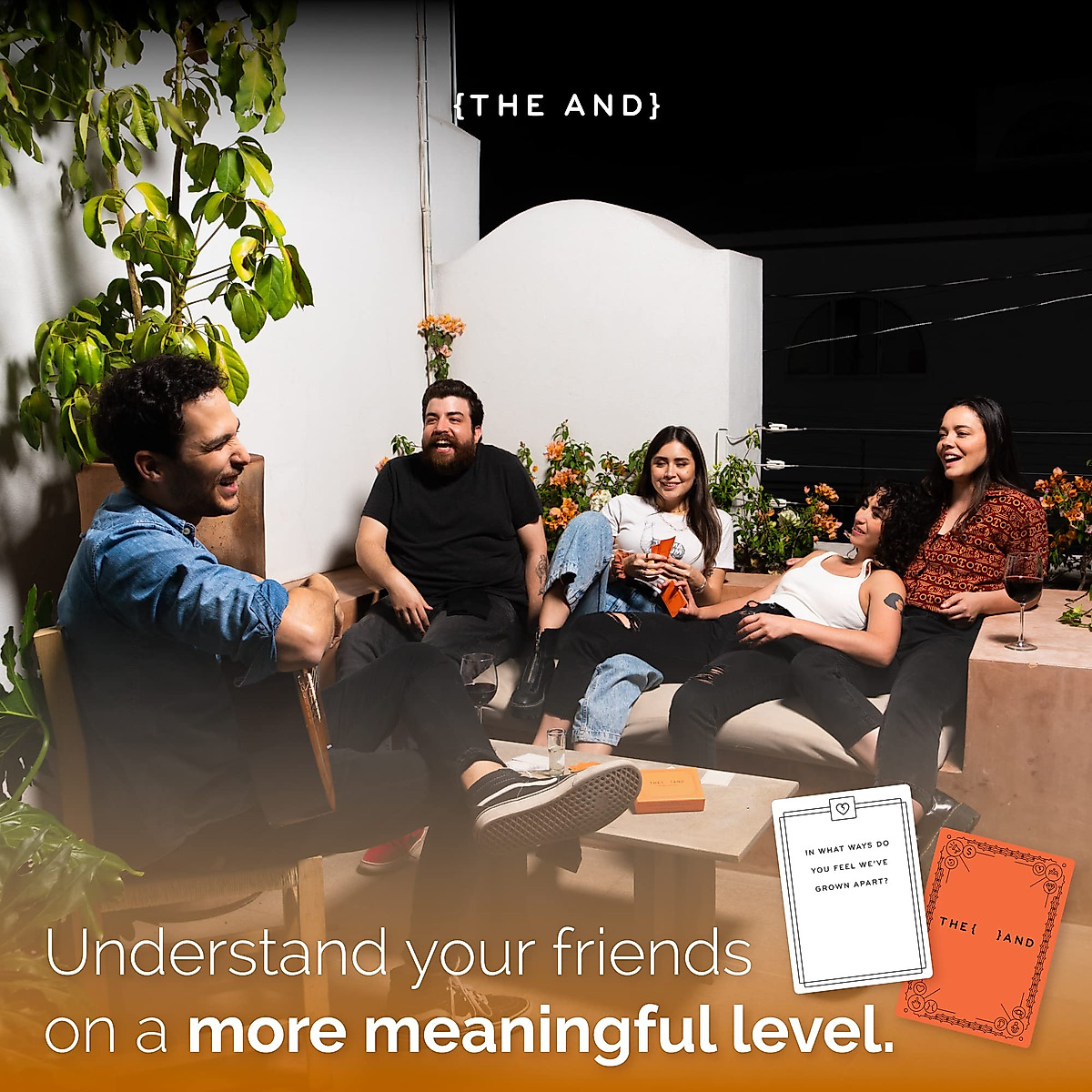 {THE AND} Friends Edition - Conversation Starters to Make Friends Your Best Friends - Fun Getting to Know You Card Game with Questions - Deep Talks at Game Night or Dinner Party by The Skin Deep