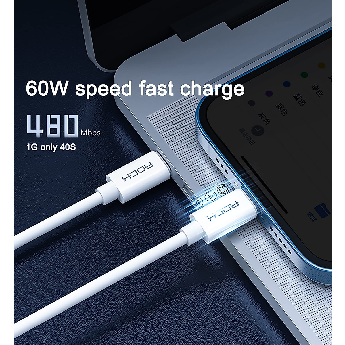 USB Cable Card,Multi-Function Portable USB Adapter Card Storage Set,60W Fast Charge,USB-C/USB-A/Micro-USB/Charging Cable Kit,Sim Card Tray Eject Pin,Hidden Bracke(excluding Micro SD Cards)