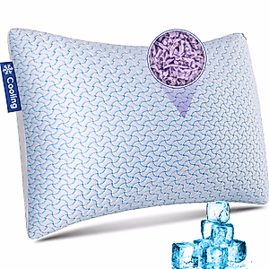 Iwacool Cooling Cervical Pillow for Neck Pain Relief and Memory Foam Pillows