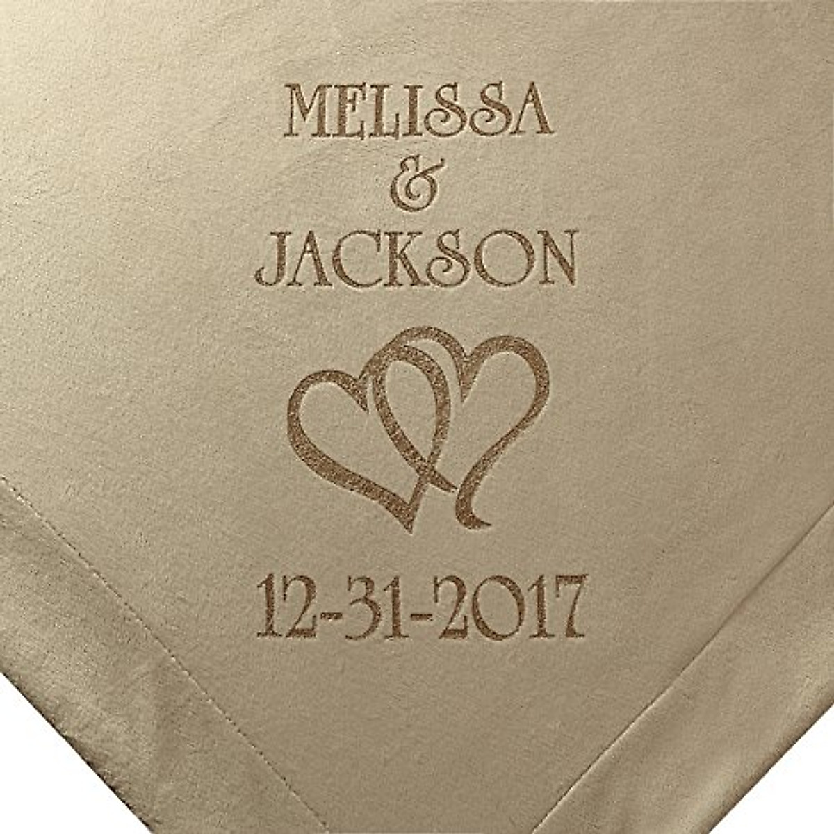 Custom Catch Personalized Unique Wedding Couple Gifts - Anniversary, Engagement Gift Blanket (Hearts)