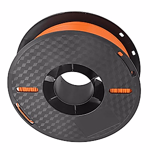 PLA Filament, Odorless 3D Printer Filament Bubble Free Smokeless 1kg for Printing (Orange)
