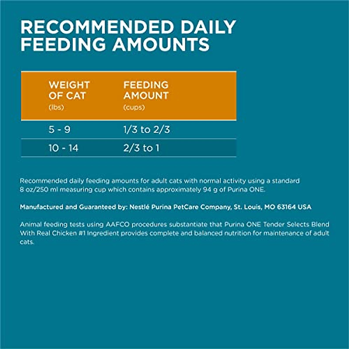 Purina ONE Natural Dry Cat Food, Tender Selects Blend With Real Chicken - 22 lb. Bag