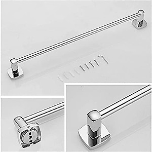 Generic Towel Bar Towel Rack Towel Wall Mounted Bath Towel Rack, Single Towel Bar Towel Hanger Towel Rails in Bathroom Kitchen Towel Shelf Towel Rail/30Cm