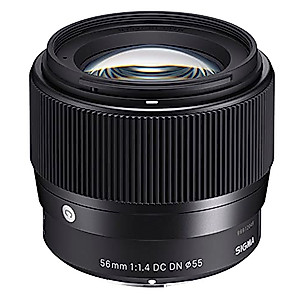 Sigma 56mm for E-Mount (Sony) Fixed Prime Camera Lens, Black (351965)