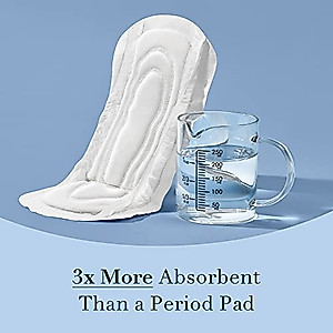 Rael Incontinence Pads for Women, Organic Cotton Cover - Postpartum Essential, Heavy Absorbency, Bladder Leak Control, 4 Layer Core with Leak Guard Technology, Long Length (Ultimate, 40 Count)