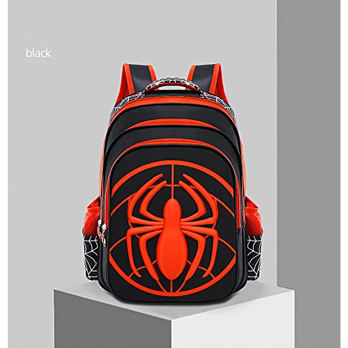 TUDERE 3D cartoon schoolbag waterproof lightweight boys and girls schoolbag red model