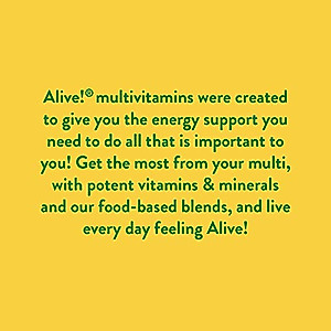 Nature's Way Alive! Children's Daily Chewable Multivitamin, Supports Bone, Eye, and Immune Health*, Orange & Berry Fruit Flavored, Gluten Free, 120 Chewable Tablets (Packaging May Vary)