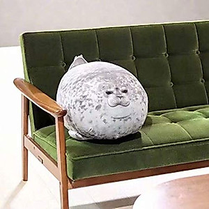 ARELUX 17.7in Soft Seal Plushie Pillow: Chubby Blob Seal Hugging Pillow,Cute Stuffed Animal Plush Pillow Toy Kawaii Room Decor for Kids Boys Girls