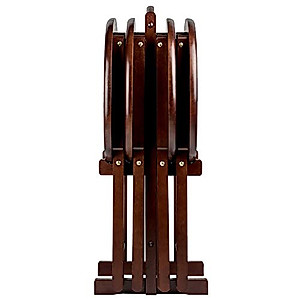 Winsome Nathan 5-PC Set Cappuccino Snack Table 23.7x15.83x25.51