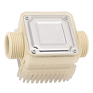 Digital Turbine Flow Meter, G1 Female Thread High Accuracy Modular Design Large LCD Display 4 Measure Units Electronic Fuel Meter for Gasoline for