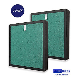 PUREBURG Replacement FIlter Compatible with Elechomes A3B, A3B WIFI,Olansi KJ200-A3B Air Purifier & Habitat 280a(e) Air Purifier,2-Pack H13 4-Stage Filtration