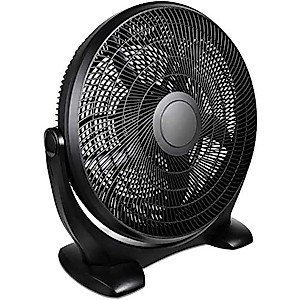 Simple Deluxe 20 Inch 3-Speed Plastic Floor Fans Oscillating Quiet for Home Commercial, Residential, and Greenhouse Use, Outdoor/Indoor, Black (HIFANXFLOOR20PLATICEXPV1)